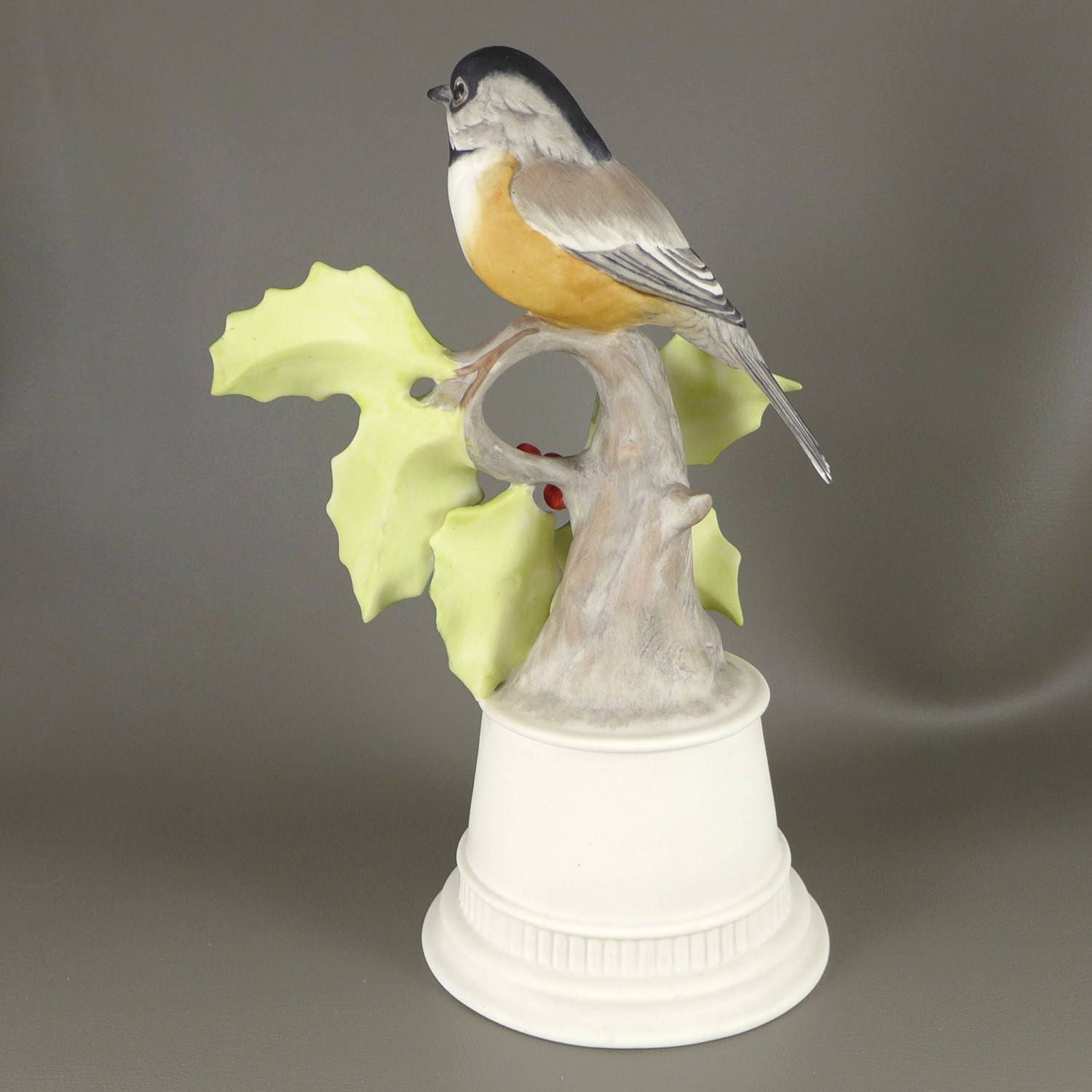 Boehm Porcelain Bird Figurine, Vintage Edward Marshall Boehm Black ...
