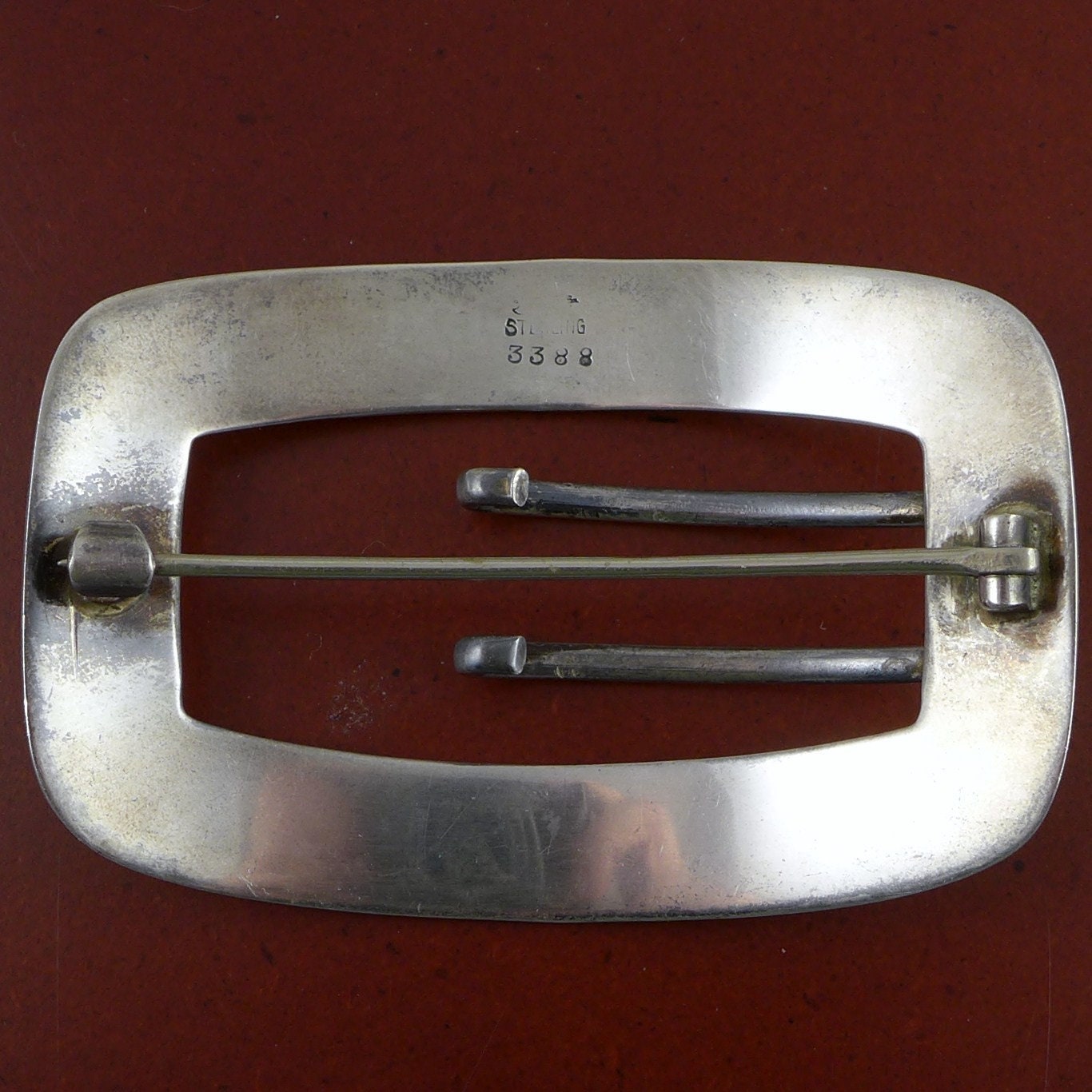 Antique Sterling Silver Sash Pin Victorian Belt Buckle - Etsy