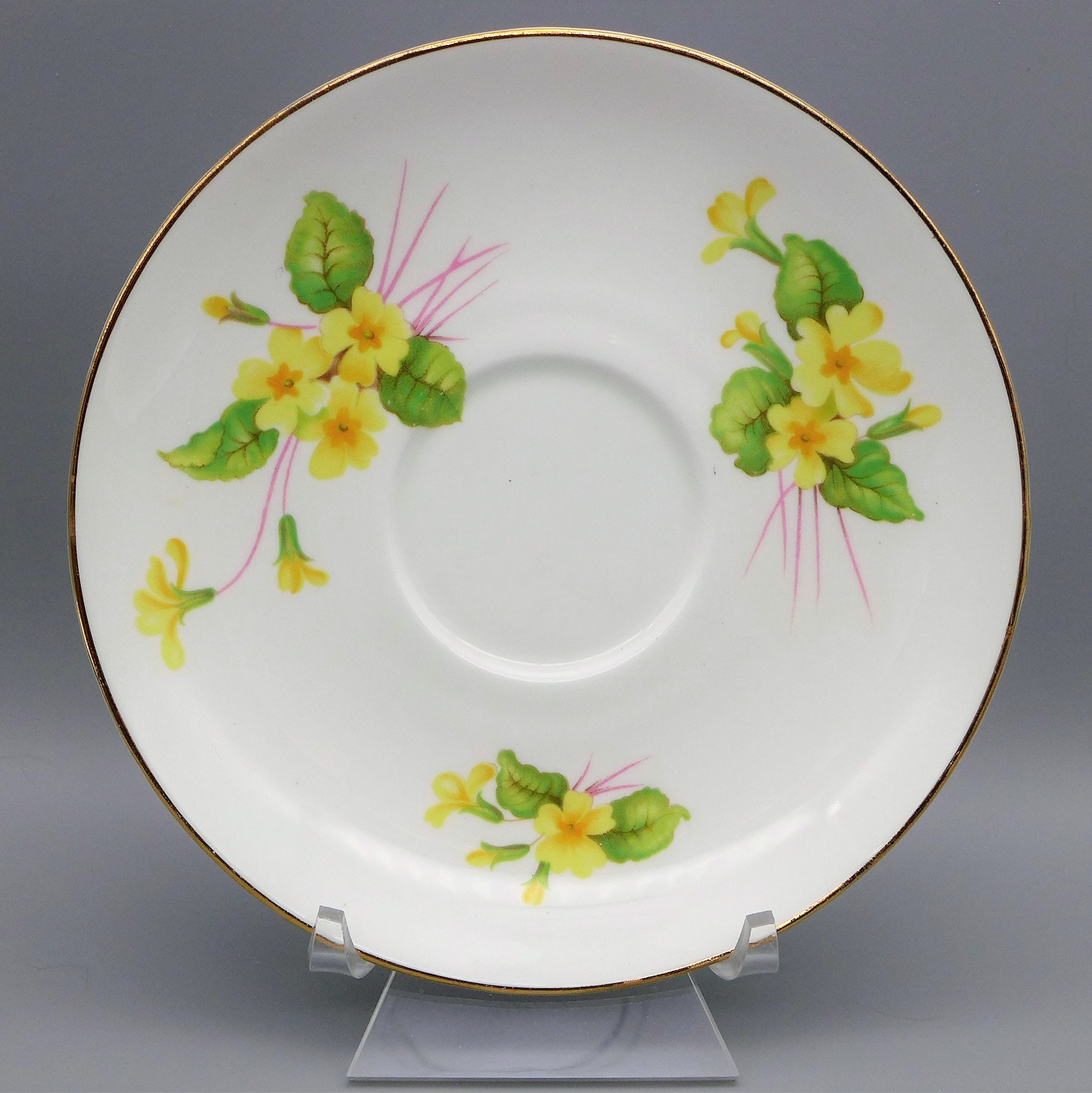 Rare Avon Shape Shelley Primrose Tea Cup And Saucer Vintage | Etsy