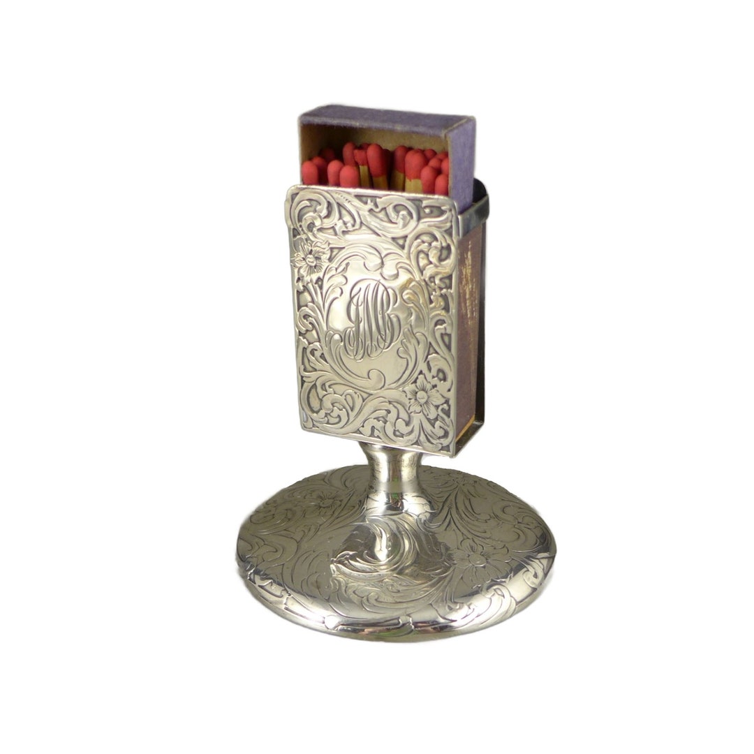 Antique Sterling Silver Art Nouveau Match Holder by Mauser - Etsy