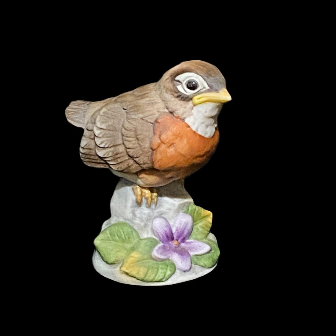 Vintage Andrea by Sadek Robin Chick Figurine: Porcelain, Made in Japan ...