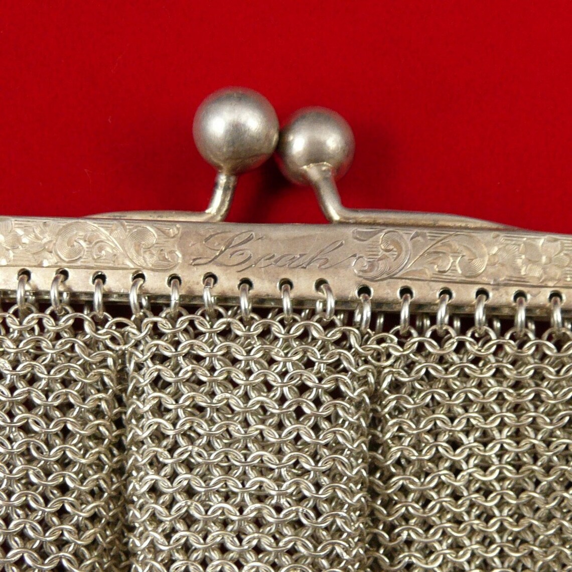 Sterling Silver Mesh Purse Antique Art Nouveau Purse Vintage - Etsy