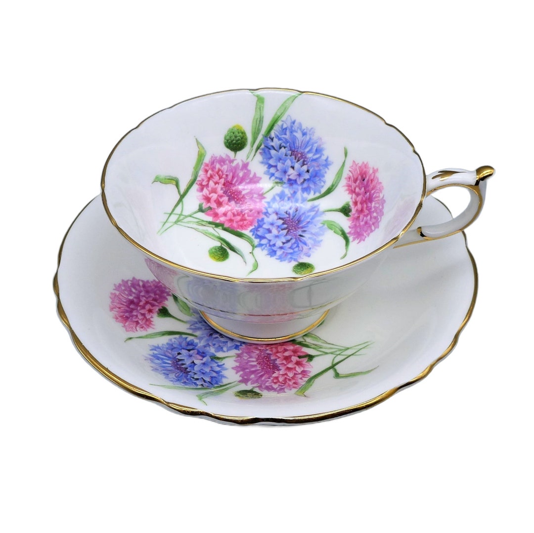 Paragon Chrysanthemums Tea Cup and Saucer, Vintage Mums Teacup Pink and ...