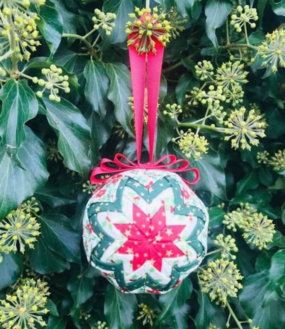Christmas Patchwork Bauble Pattern With Video Tutorial (PDF Digital ...