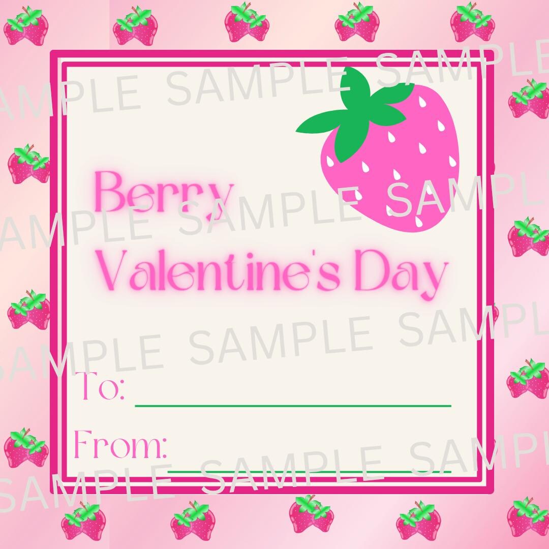 PNG- Berry Valentine's Day, Digital Download, Printable Template ...