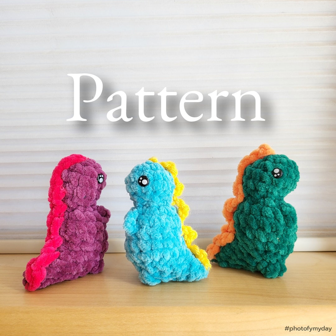 PATTERN Pocket Dino No Sew Crochet Pattern Amigurumi - Etsy UK