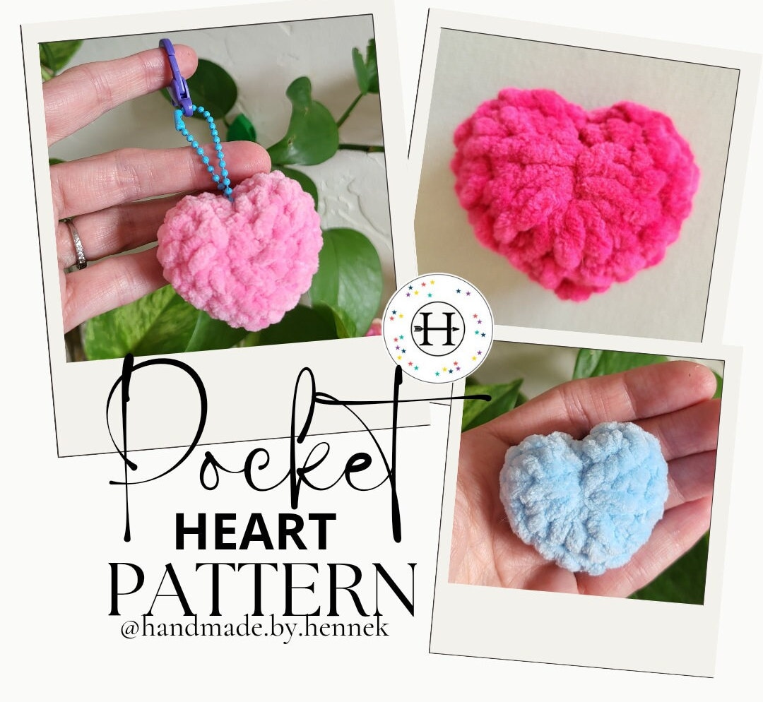 Pdf-pocket Heart Crochet Pattern - Etsy