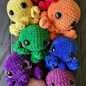 Pdf-octoplushie Rattle No Sew Crochet Pattern With Crochet Eye ...