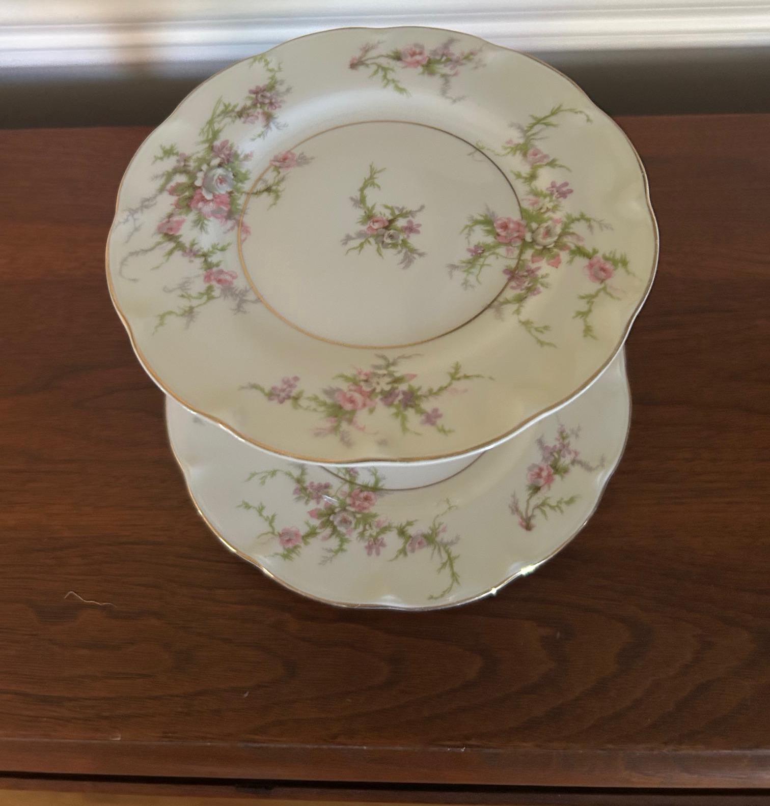 Two Tiered Plate, Vintage, Serving Plate, Dessert, China. - Etsy