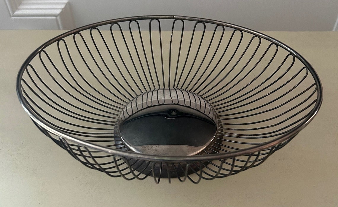 Vintage Silver Wire Basket, Basket, Serving, Decorative, Dining. - Etsy