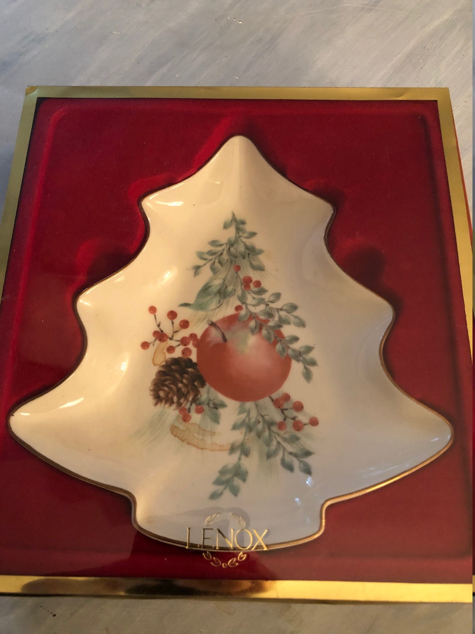 Lenox Williamsburg Box Wood and Pine Tree Candy Dish Lenox - Etsy