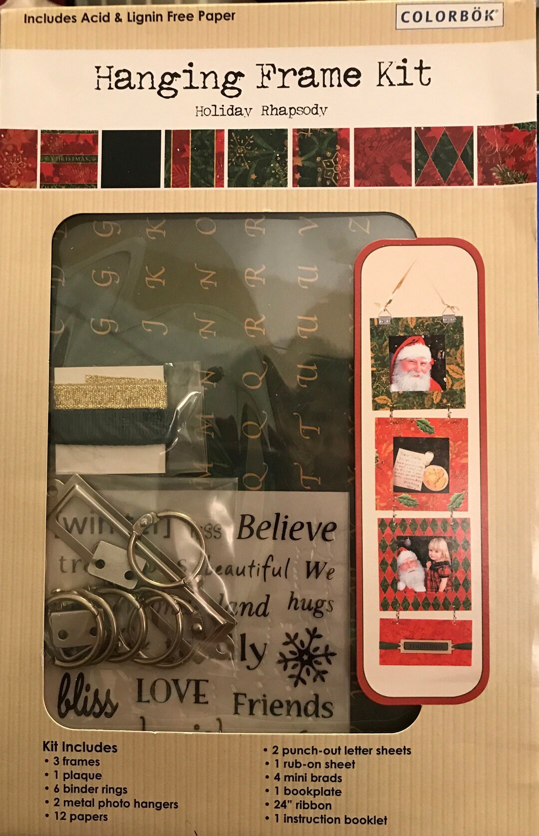 FRAME KIT - Colorbok Hanging Frame Kit - Holiday Rhapsody - #5017595 ...