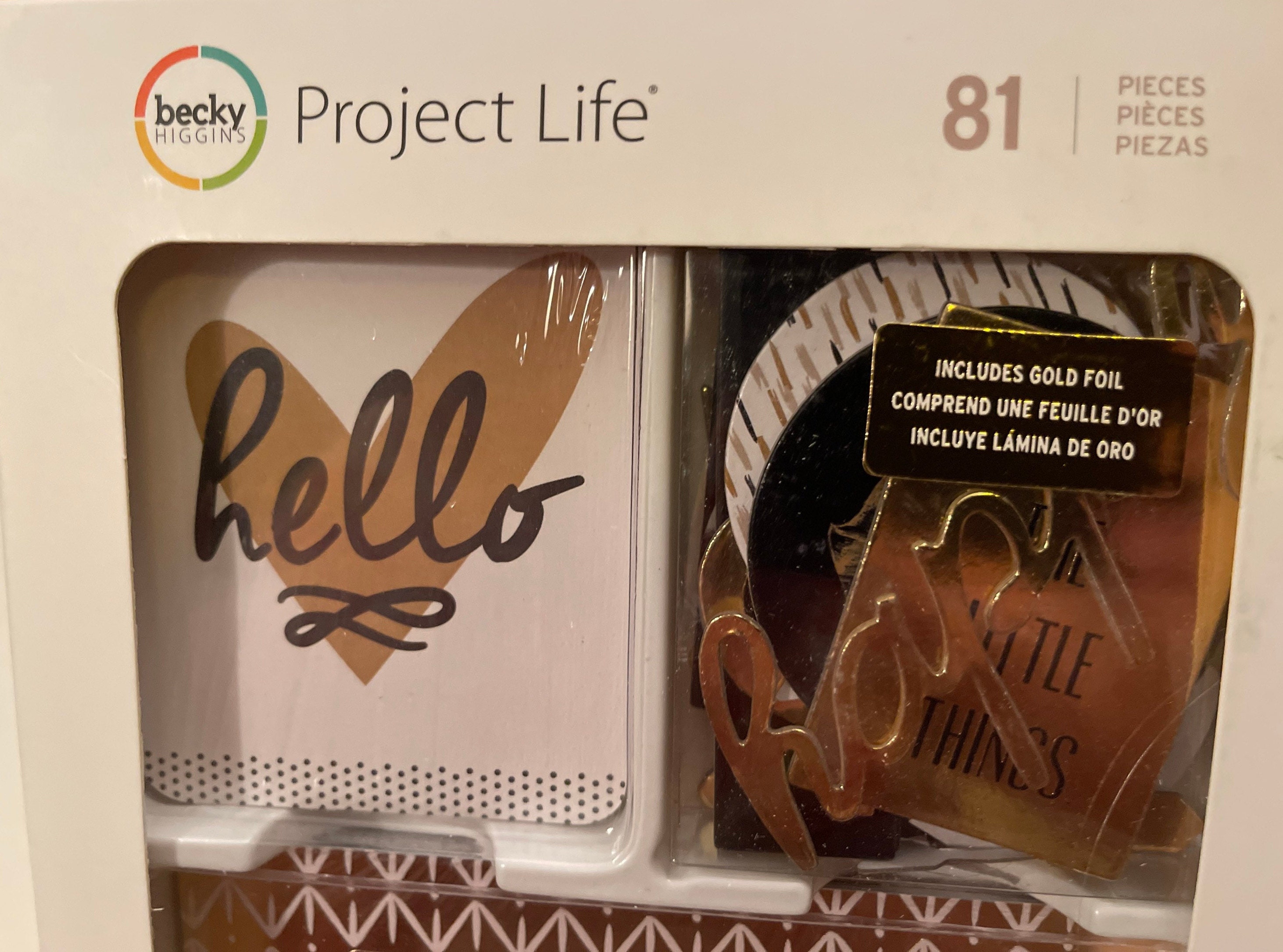 Project Life Becky Higgins Be Fearless Gold Foil 81 - Etsy