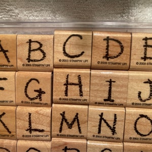 36 STAMP SET Stampin' Up 1996, 1999, 2001, 2003 Card Making Rubber ...