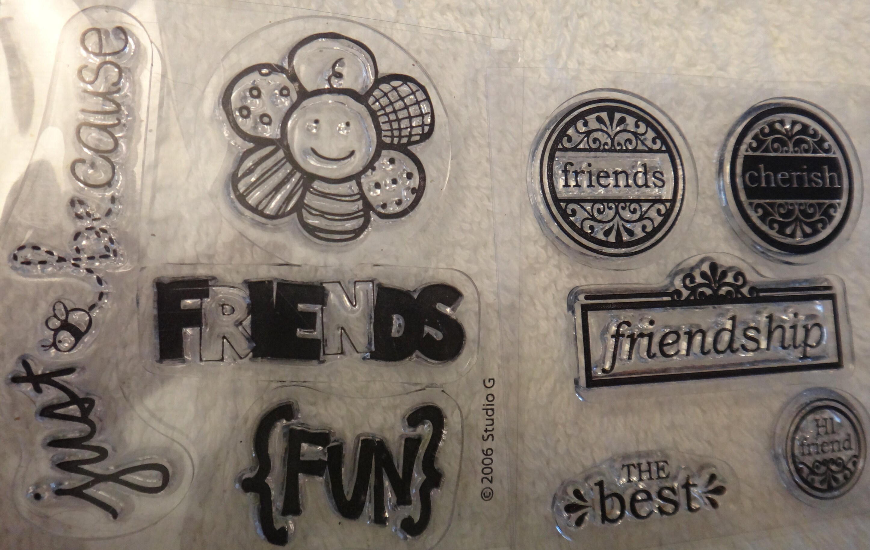 Friendship 19 Acrylic Stamps 6 Stamp Groups Appear New - Etsy