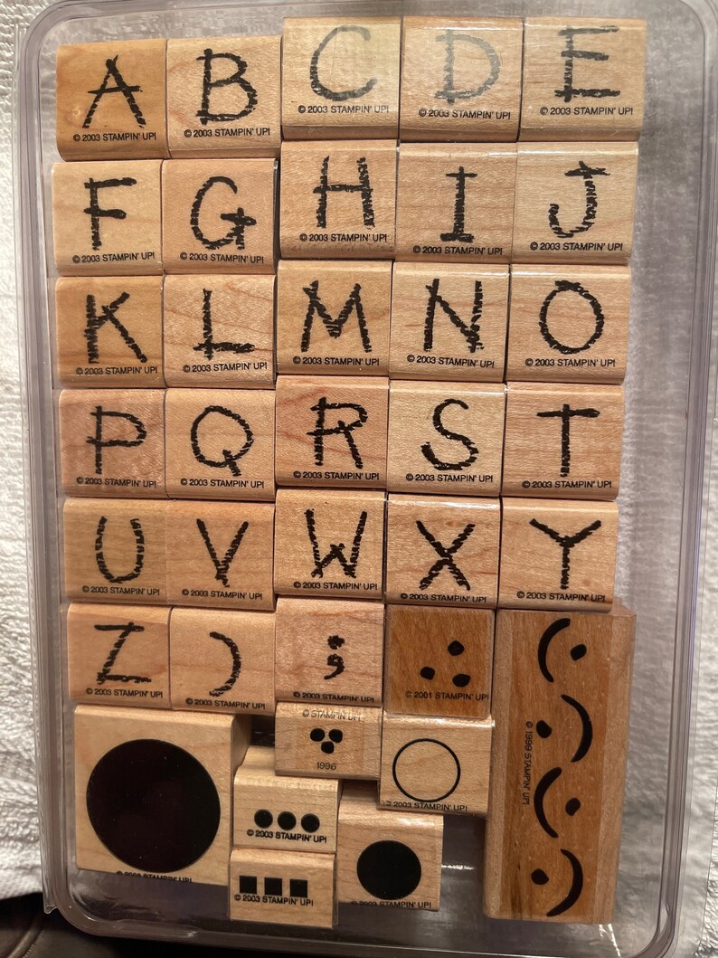 36 STAMP SET Stampin' Up 1996, 1999, 2001, 2003 Card Making Rubber ...