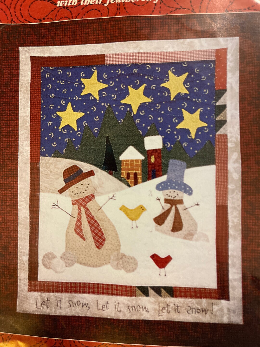 1996 Snowman Appliqué Wall Quilt Pattern: Complete Instructions (1996 ...