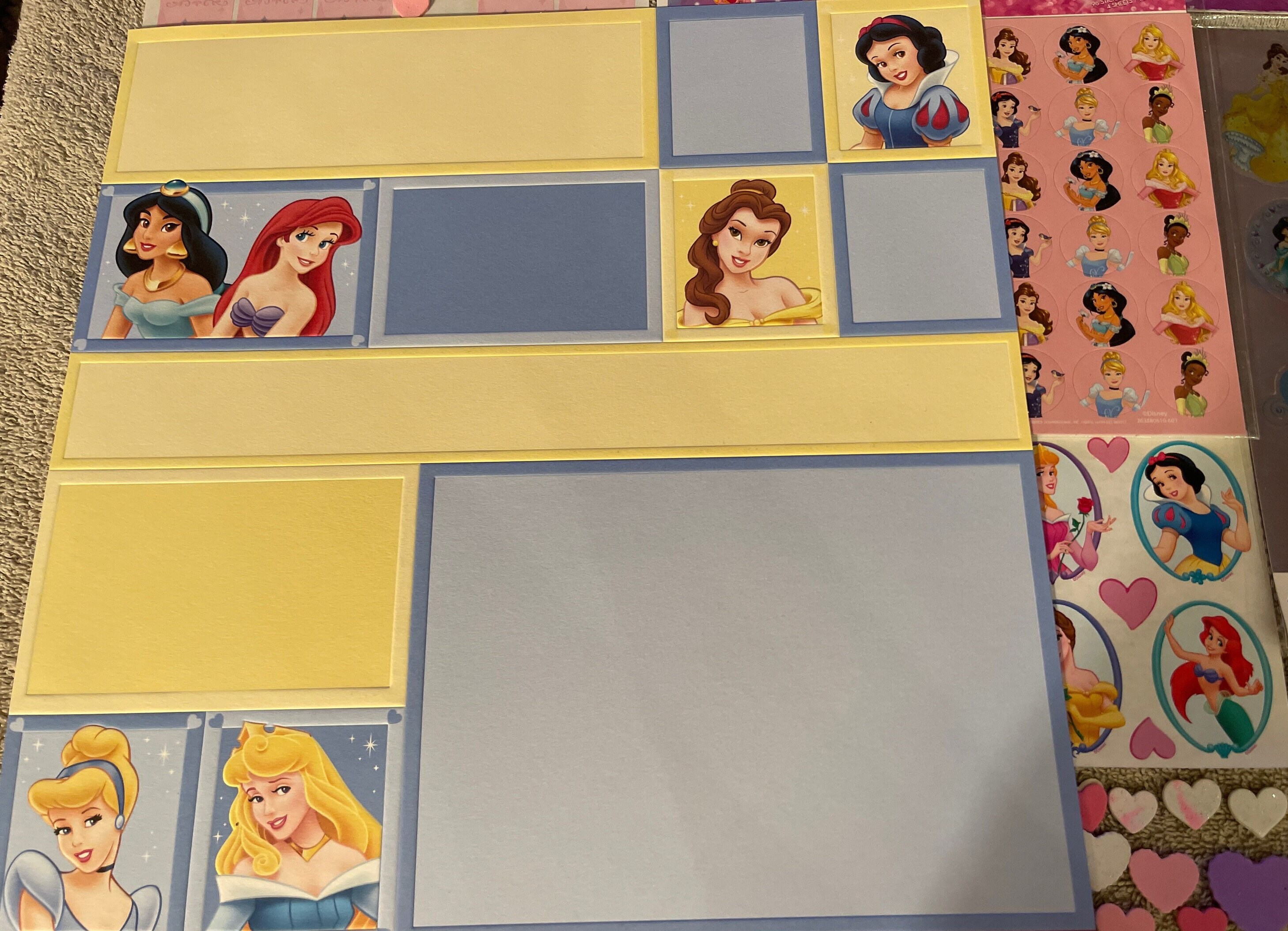 Disney Princesses 10x12 Paper Die Cuts & Stickers 389 Items - Etsy