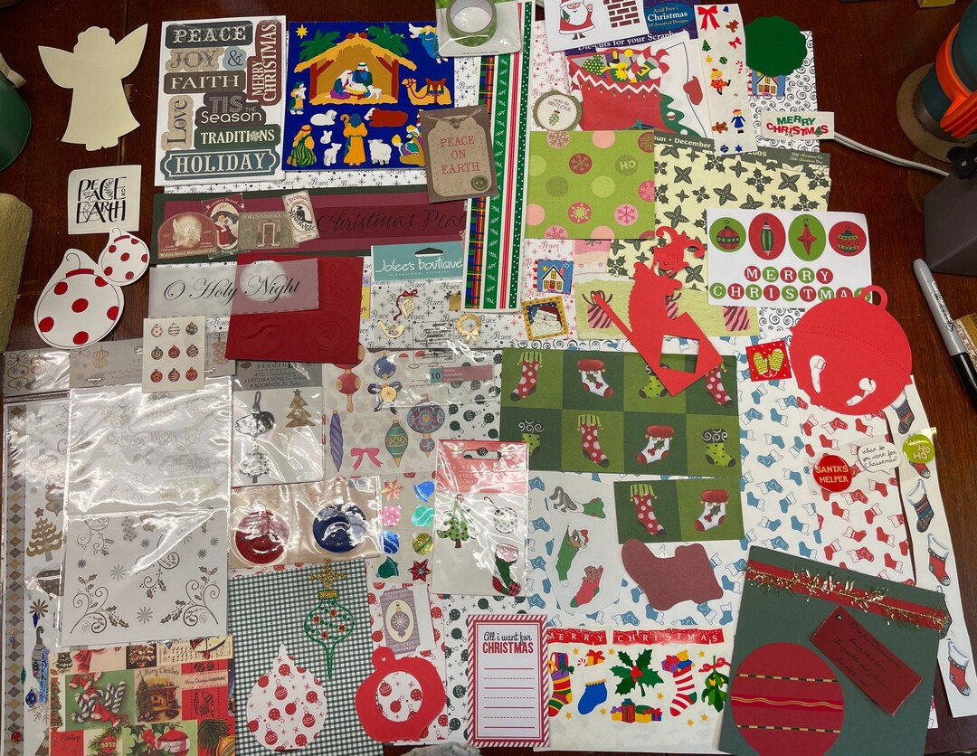 Christmas Scrapbook Kit - 8 Pages 12 X 12 Scrapbook Paper ...