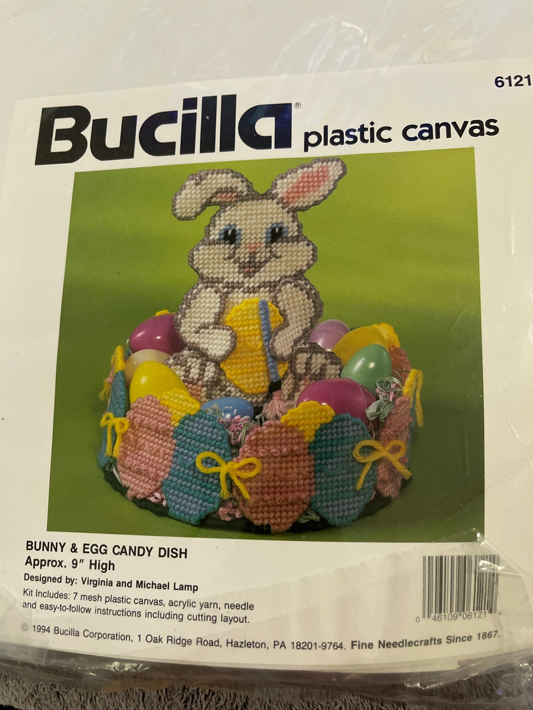 Bunny & Egg Candy Dish - Bucilla Plastic Canvas Kit - #6131 - EASTER ... Bunny & Egg Candy Dish - Bucilla Plastic Canvas Kit - #6131 - EASTER ...