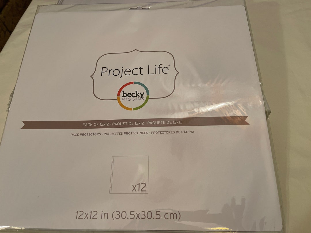 Project Life - Becky Higgins - Pack of 12” X 12” Page Protectors ...