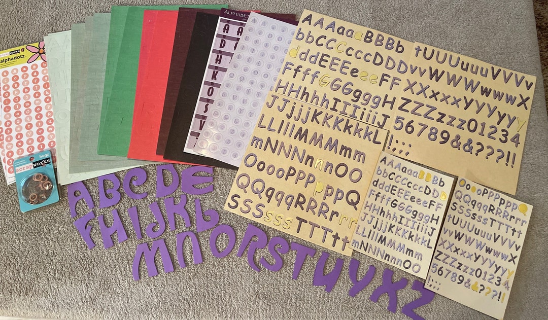 1,422 Pieces - Alphabet - 13 Pages - 8 1/2” X 11” Pages of Letters + 2 ...