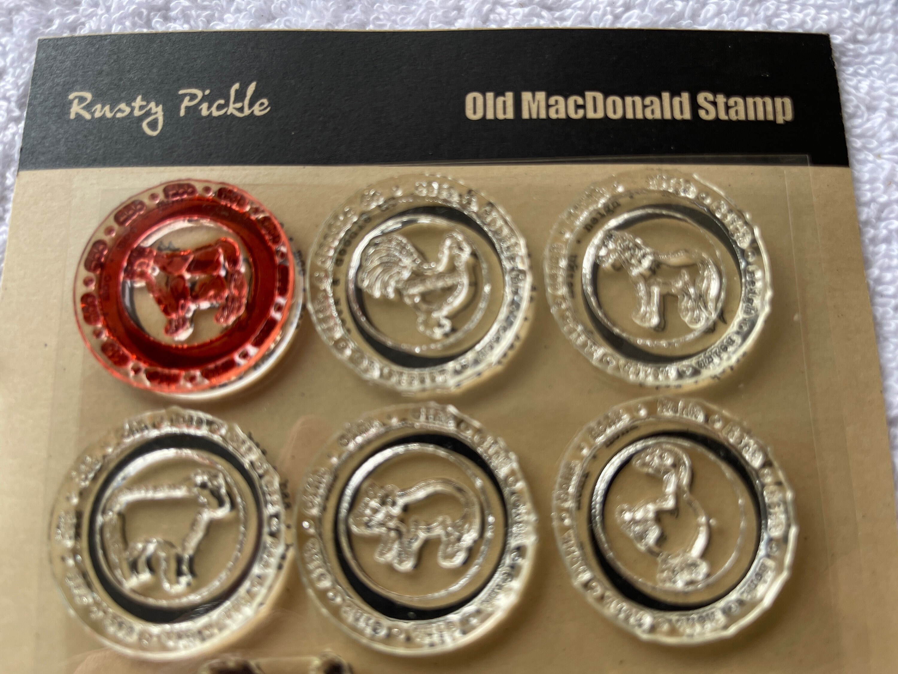 STAMPS Old Macdonald Stamp Set by Rusty Pickle SMP60 New | Etsy