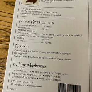 Wall Quilt Pattern - A Spin in the Garden - Kay Mackenzie - 2013 ...