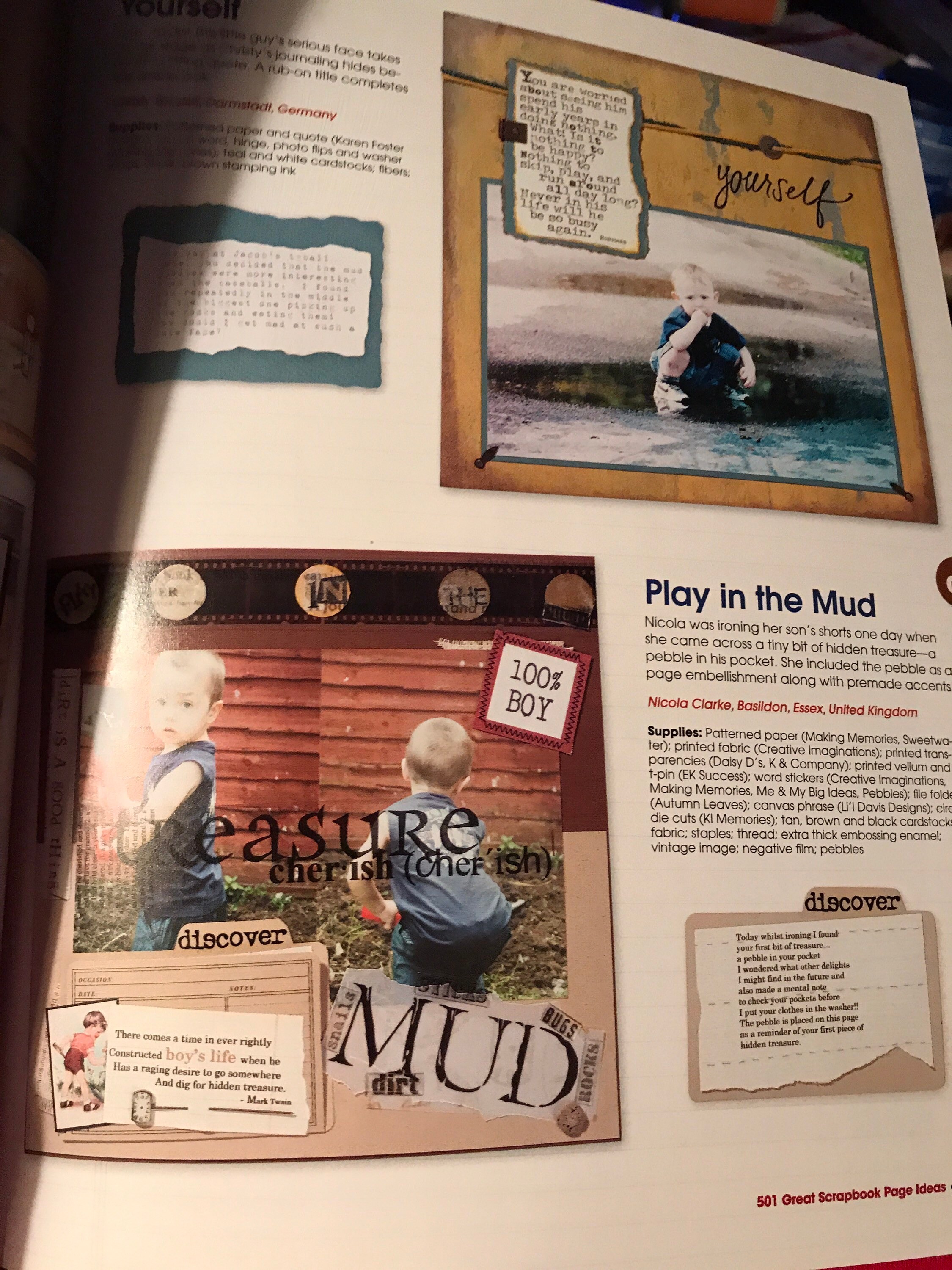 LIBRO Memory Makers Books 501 Great Scrapbook Page Ideas - Etsy España