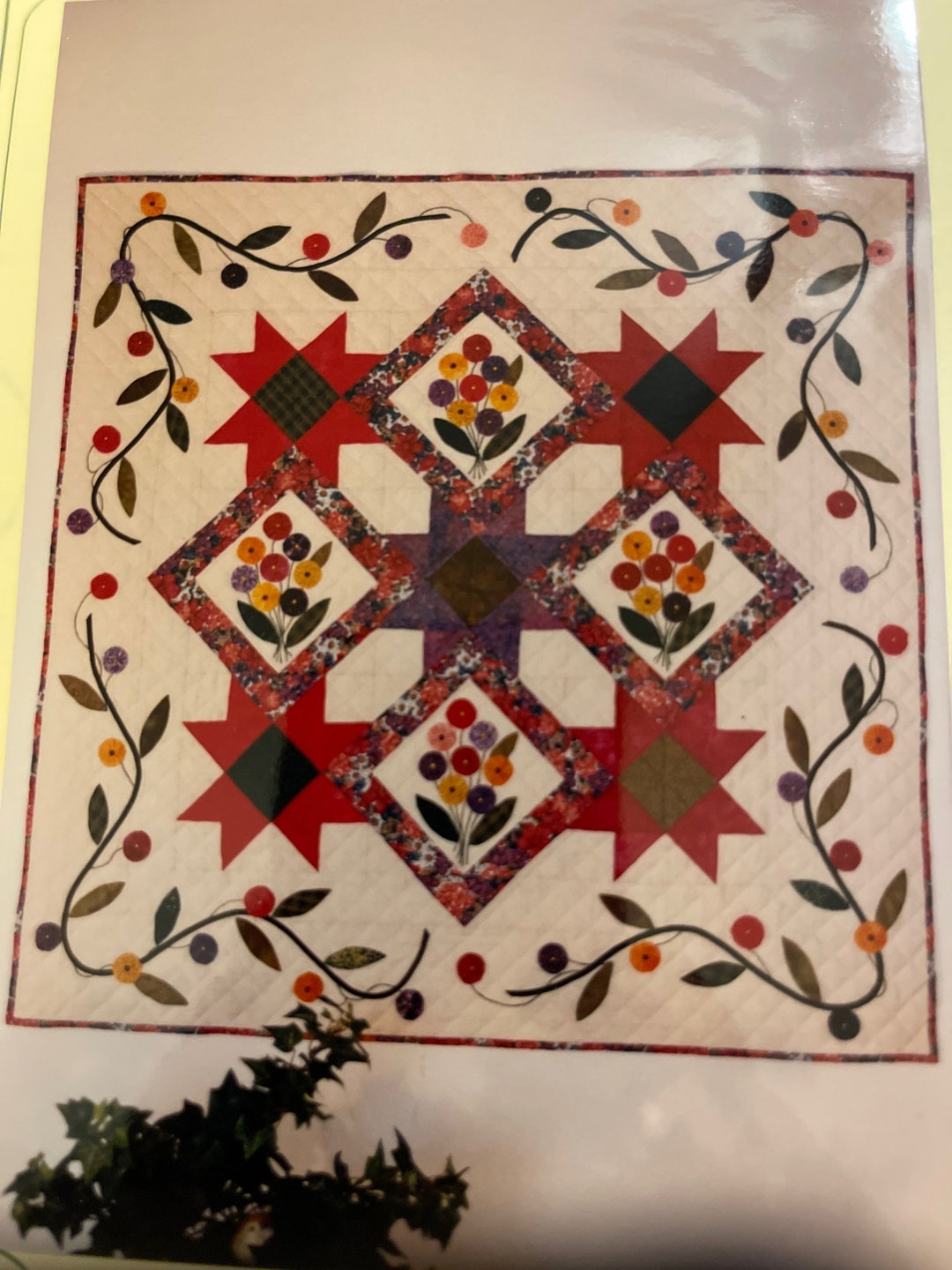 Free Shipping! Summer Blooms - Simple Pleasures - Designed by Cynthia Tomaszewski - 1997 - 36” X ...