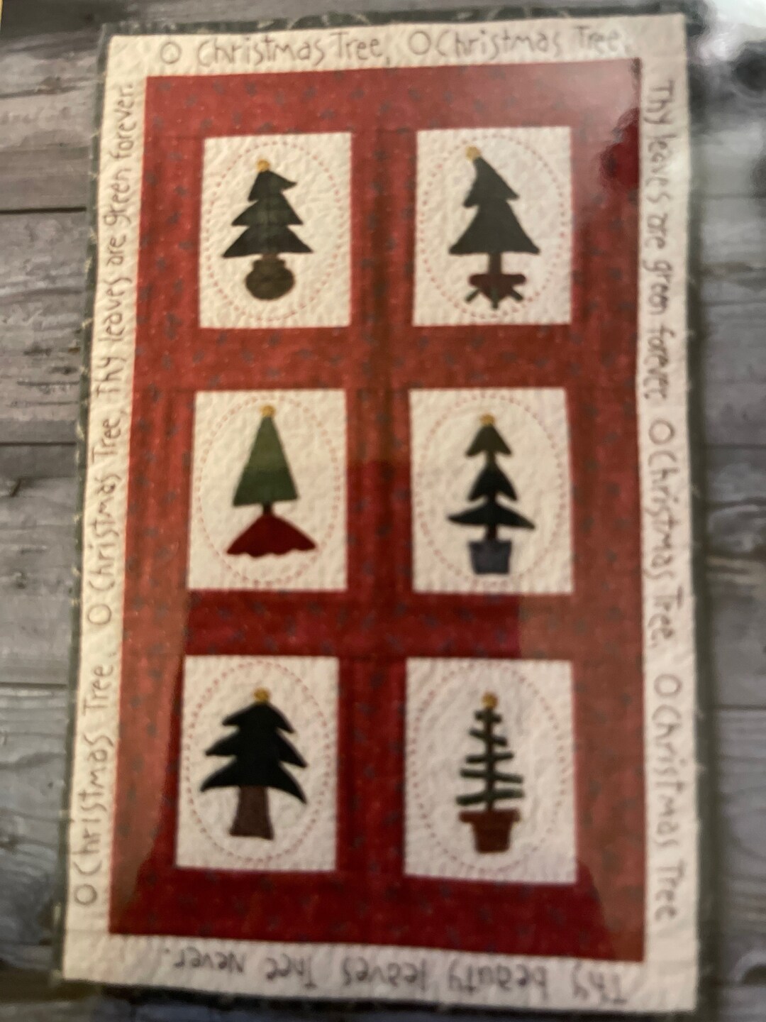 Free Shipping! O Christmas Tree - Sampler Wall Quilt by Wooden Spool Designs - Complete ...