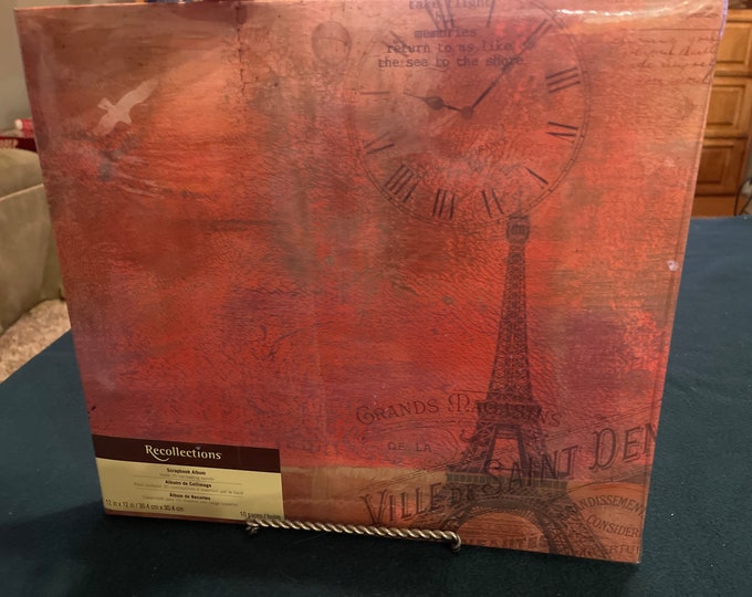 Recollections Scrapbook Album W/ 10 Pages - 12” X 12” - Eiffel Tower ...