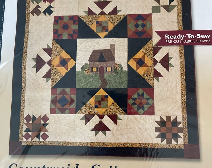 Quilt Block Countryside Cottage Ready-to-sew Pre-cut Fabric Shapes 12 1 ...