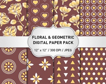 Digital Flower Clipart Spring Flowers Clipart Colorful | Etsy