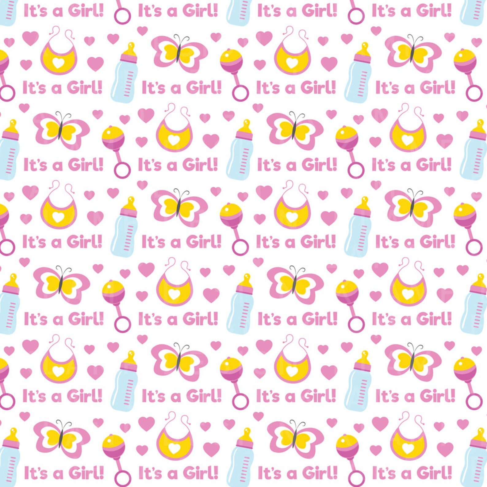 Baby Digital Paper: "baby Girl Digital Paper" Pink Baby Digital Paper ...