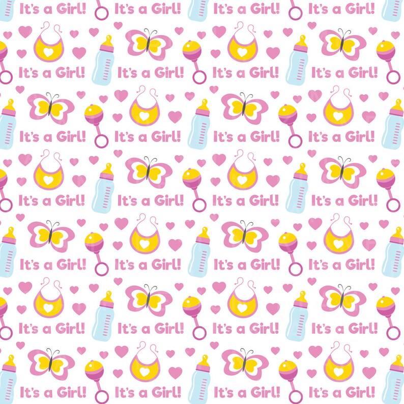Baby Digital Paper: "baby Girl Digital Paper" Pink Baby Digital Paper ...