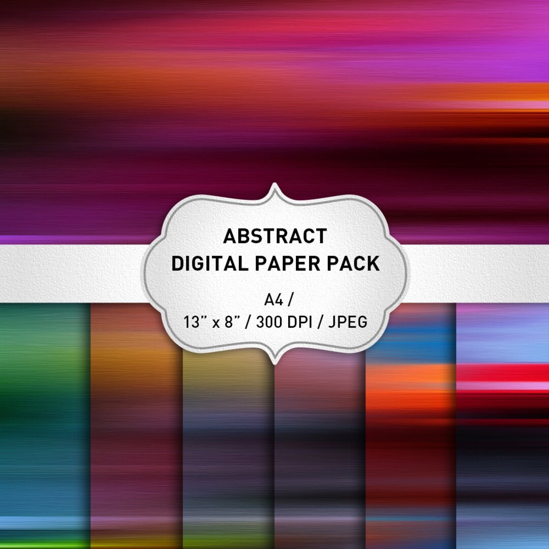 Abstract Digital Backgrounds, Digital Paper Pack, Instant Download ...