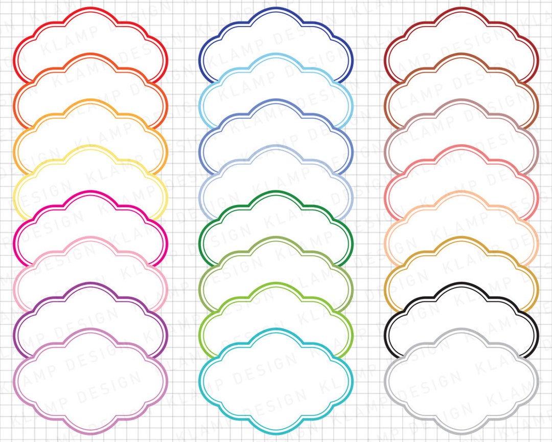 Digital Frame Clipart: "printable Frames" for Scrapbooking, Clipart ...