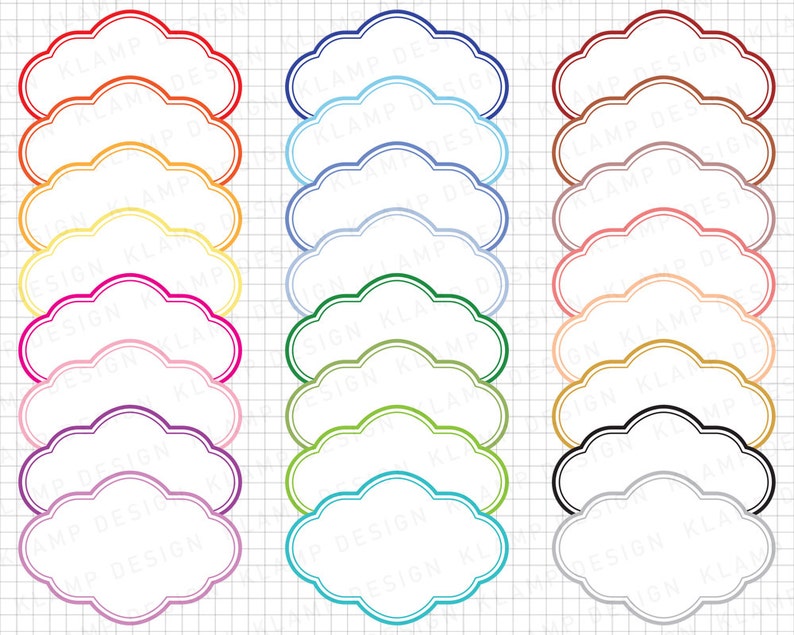 Digital Frame Clipart: "printable Frames" for Scrapbooking, Clipart ...