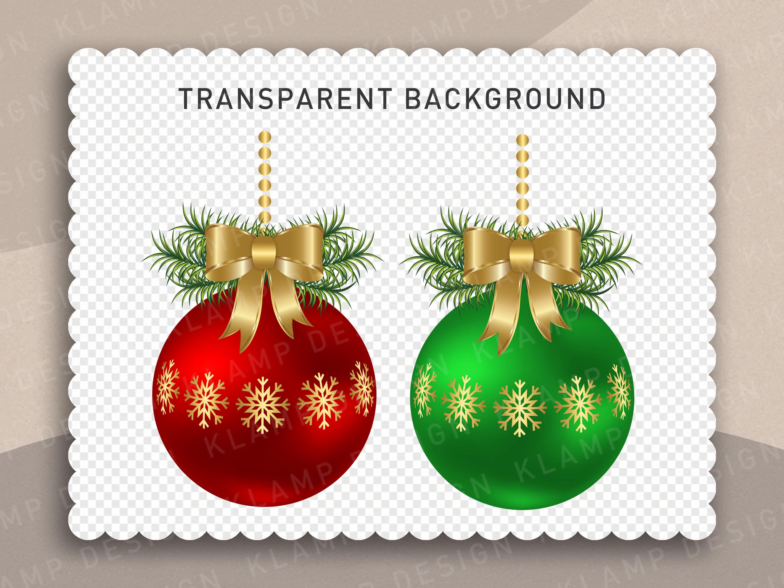 Christmas Balls Clip Art Commercial Use, Digital Christmas Ball ...