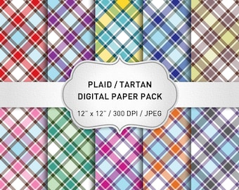 Easter Plaid Digital Paper Spring Pastel Plaid Pattern Plaid - Etsy