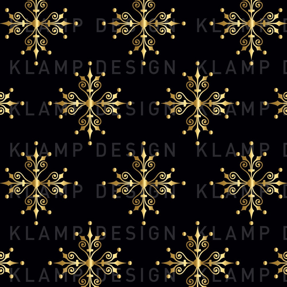 Gold and Black Digital Paper, Elegant Digital Paper, Instant Download ...