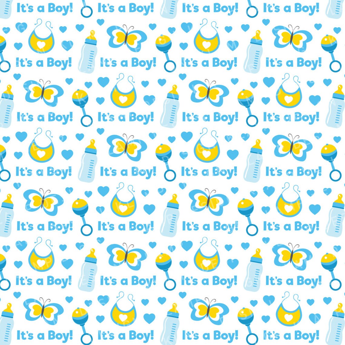 Baby Digital Paper: baby Boy Digital Paper Blue Baby Digital Paper ...