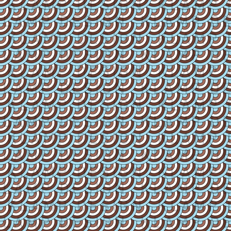 Light Blue and Brown Digital Paper, Scrapbook Digital Paper, Geometric ...