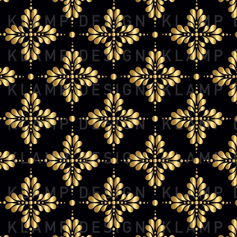 Gold and Black Digital Paper, Elegant Digital Paper, Instant Download ...