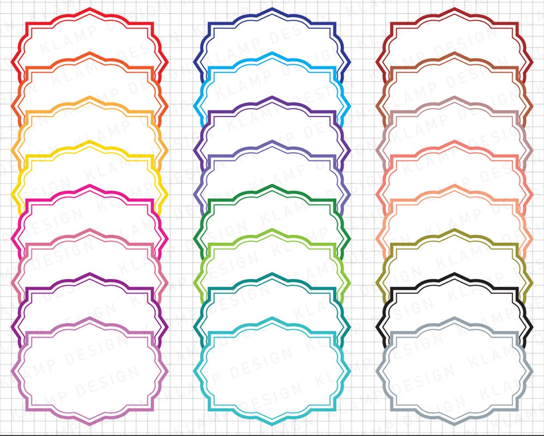 Digital Frames Clipart: "frame Clipart" for Scrapbooking, Printable ...