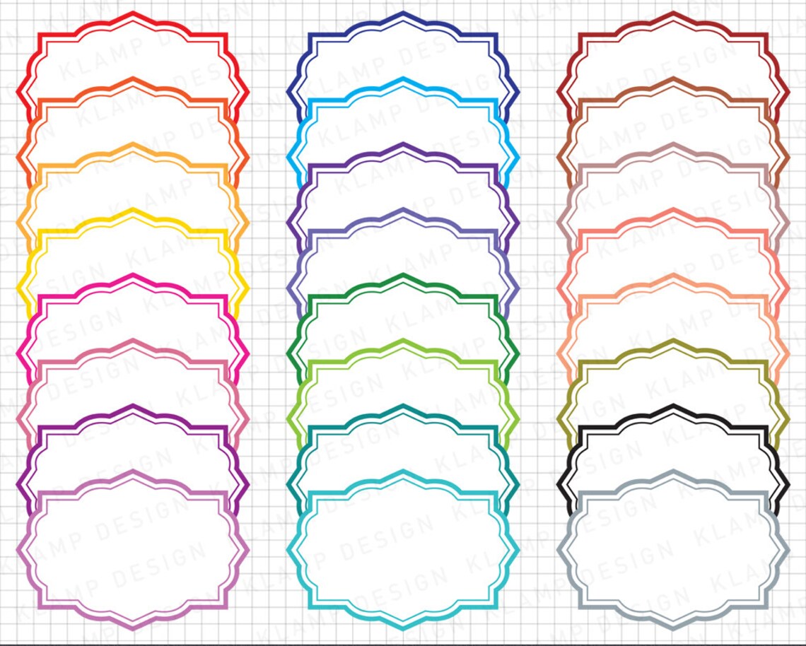 Digital Frames Clipart: "frame Clipart" for Scrapbooking, Printable ...