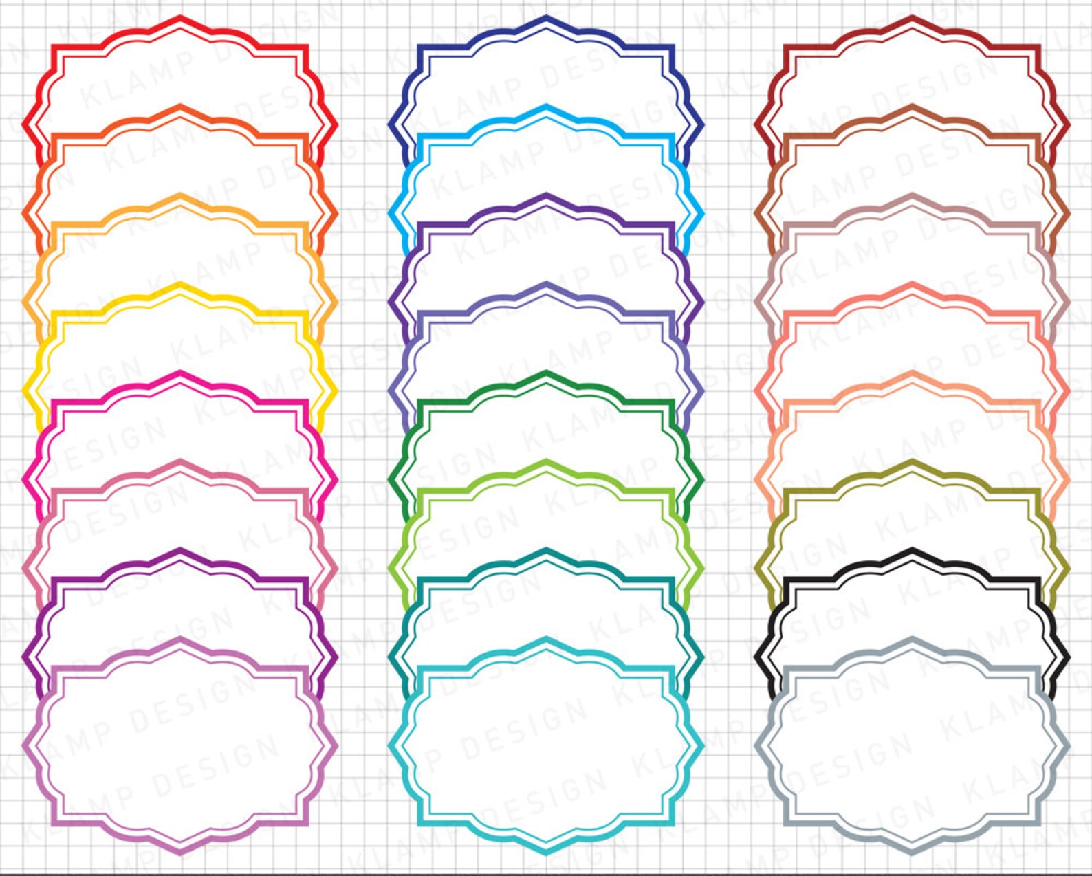 Digital Frames Clipart: "frame Clipart" for Scrapbooking, Printable ...