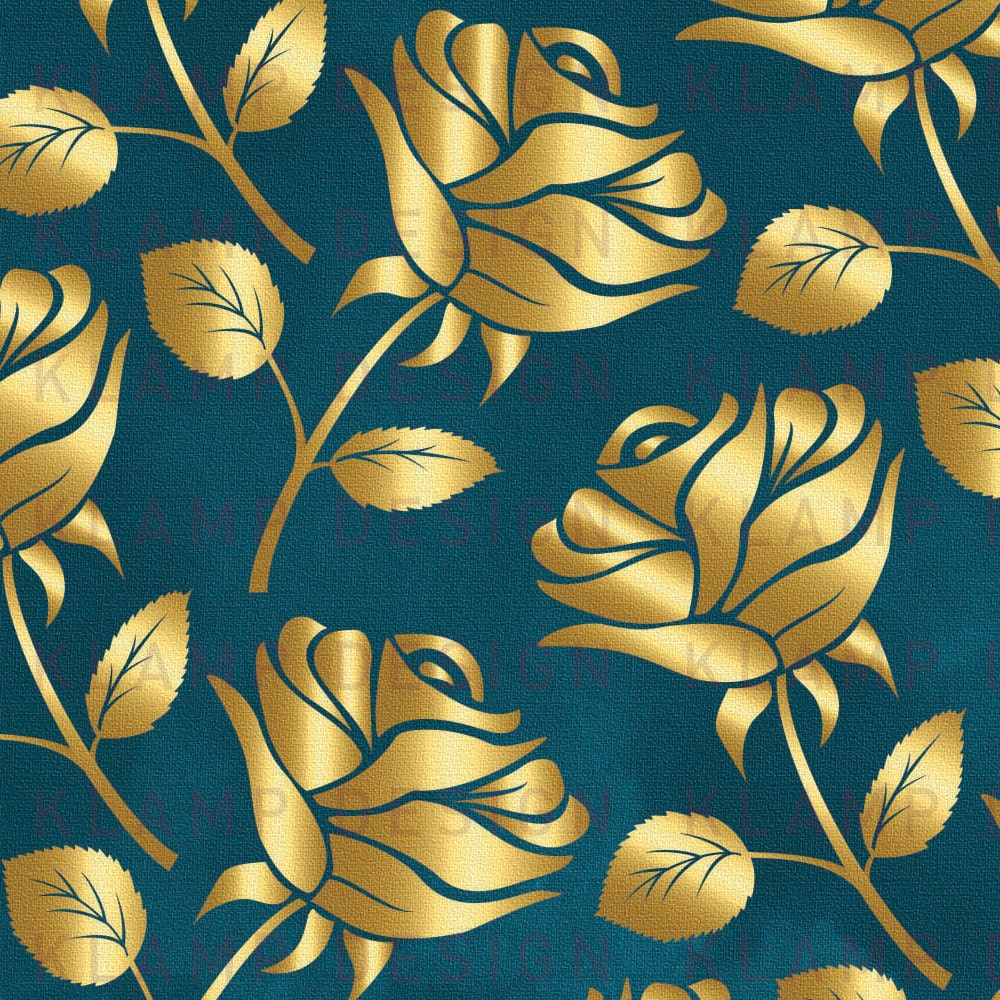 Gold and Silver Digital Paper, Silver, Gold and Teal Wedding Digital ...