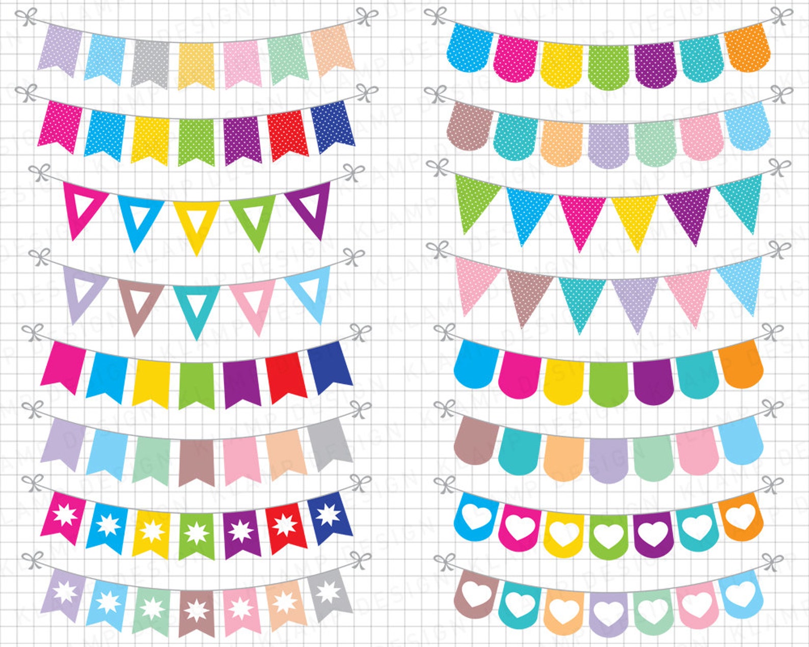 Bunting Clipart: "bunting BANNER Clipart" Banner Flag Clipart, Banner ...